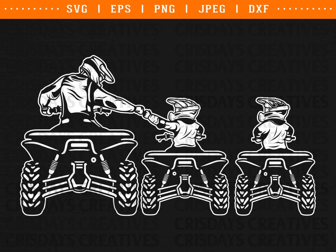 Dad and Son Atv Racing Svg, Family Atv Shirt Png, Atv Family Shirt Svg ...