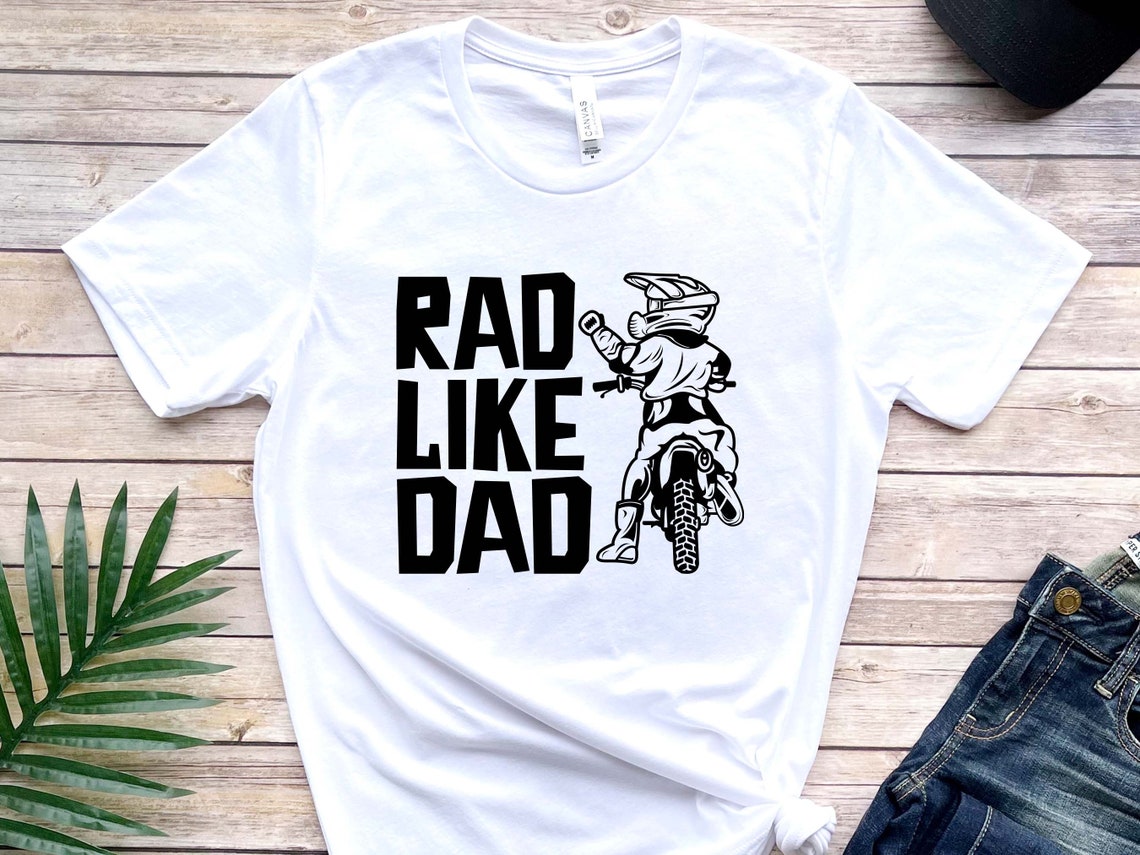 Rad Dad Rad Like Dad Svg Father and Son Motocross svg Father | Etsy