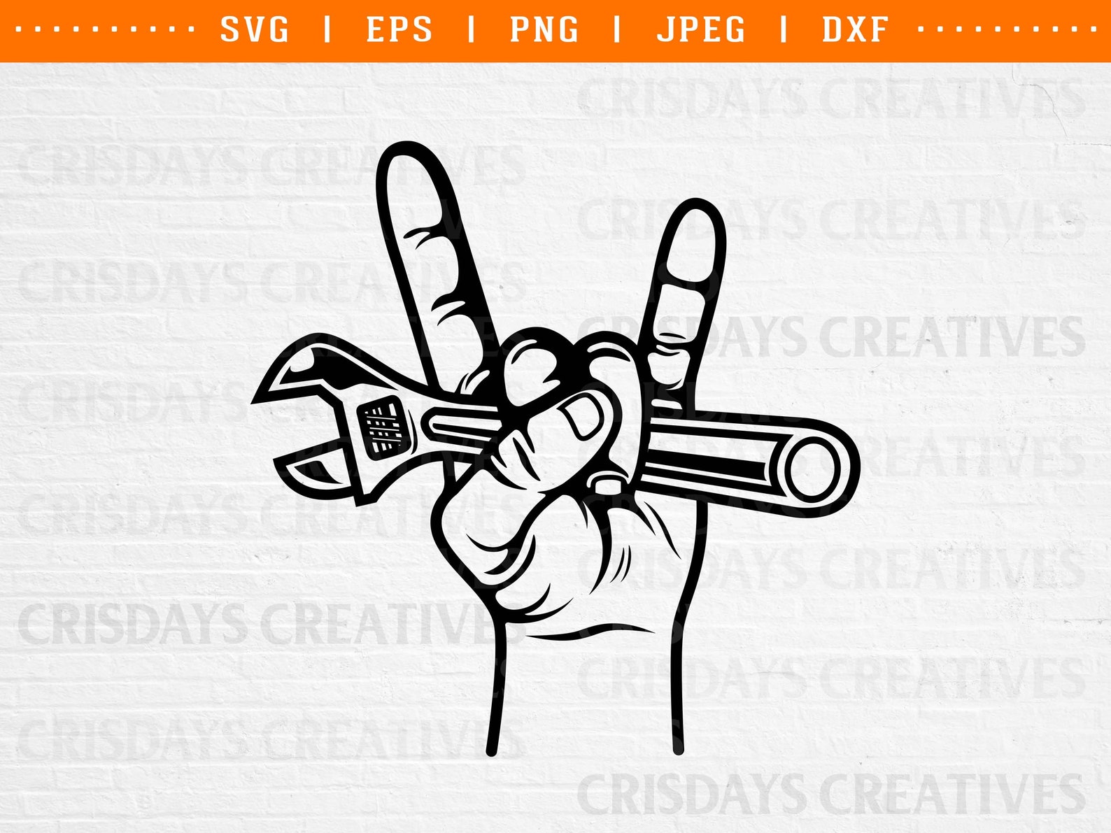 Wrench Svg Mechanic Tools Svg Wrench Vector Adjustable - Etsy