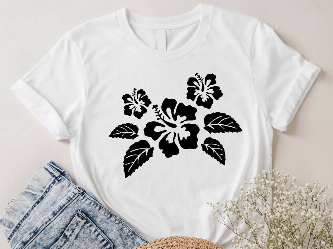 Tropical Floral Svg Tropical Flower Svg Hawaiian Flower Svg - Etsy