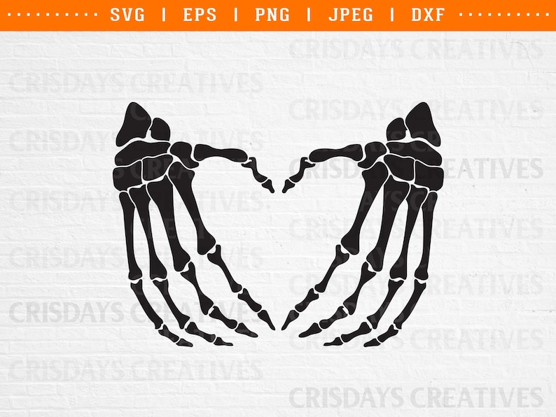 Love Skeleton Hand Svg Love Hand Sign SVG Skeleton Heart Hand - Etsy