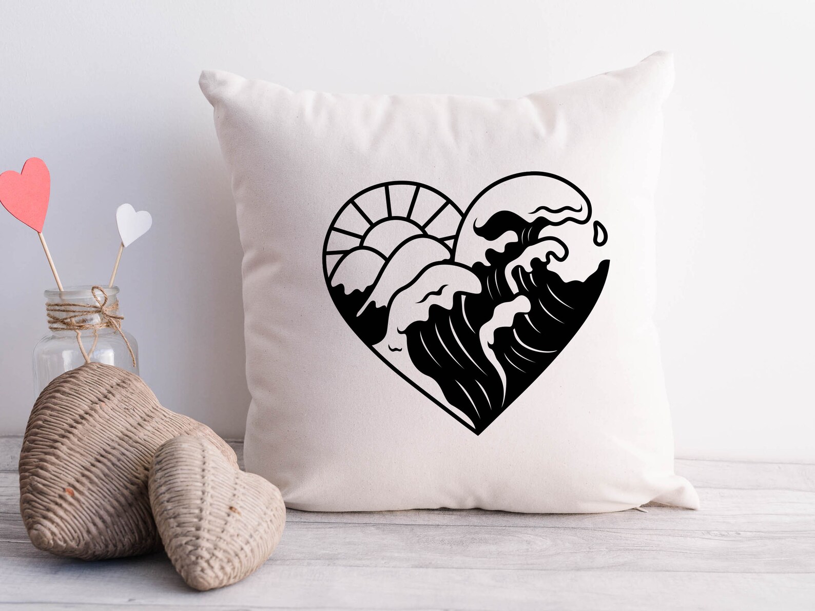 Heart Waves Svg Heart Wave Art Wave Art Png Love Waves Svg | Etsy