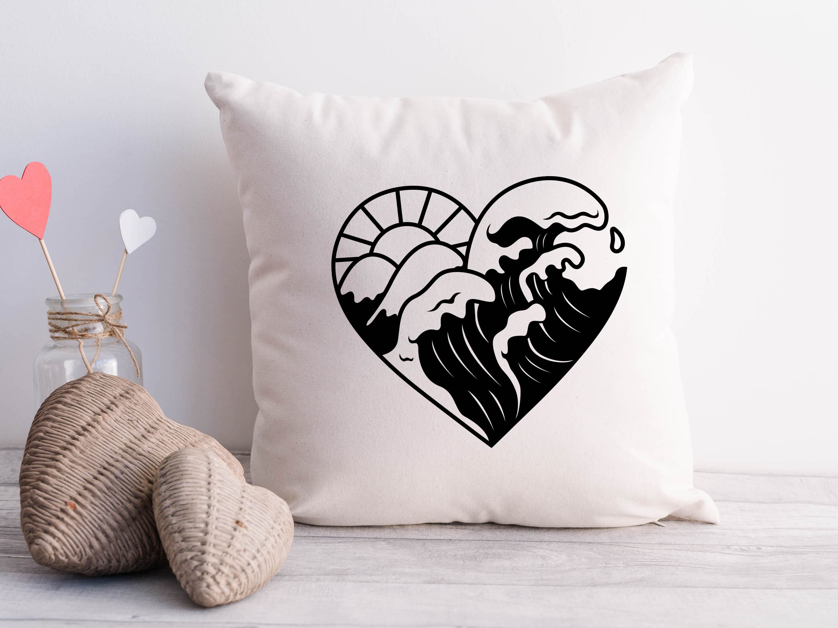 Heart Waves Svg, Heart Wave Art, Wave Art Png, Love Waves Svg, Wave ...