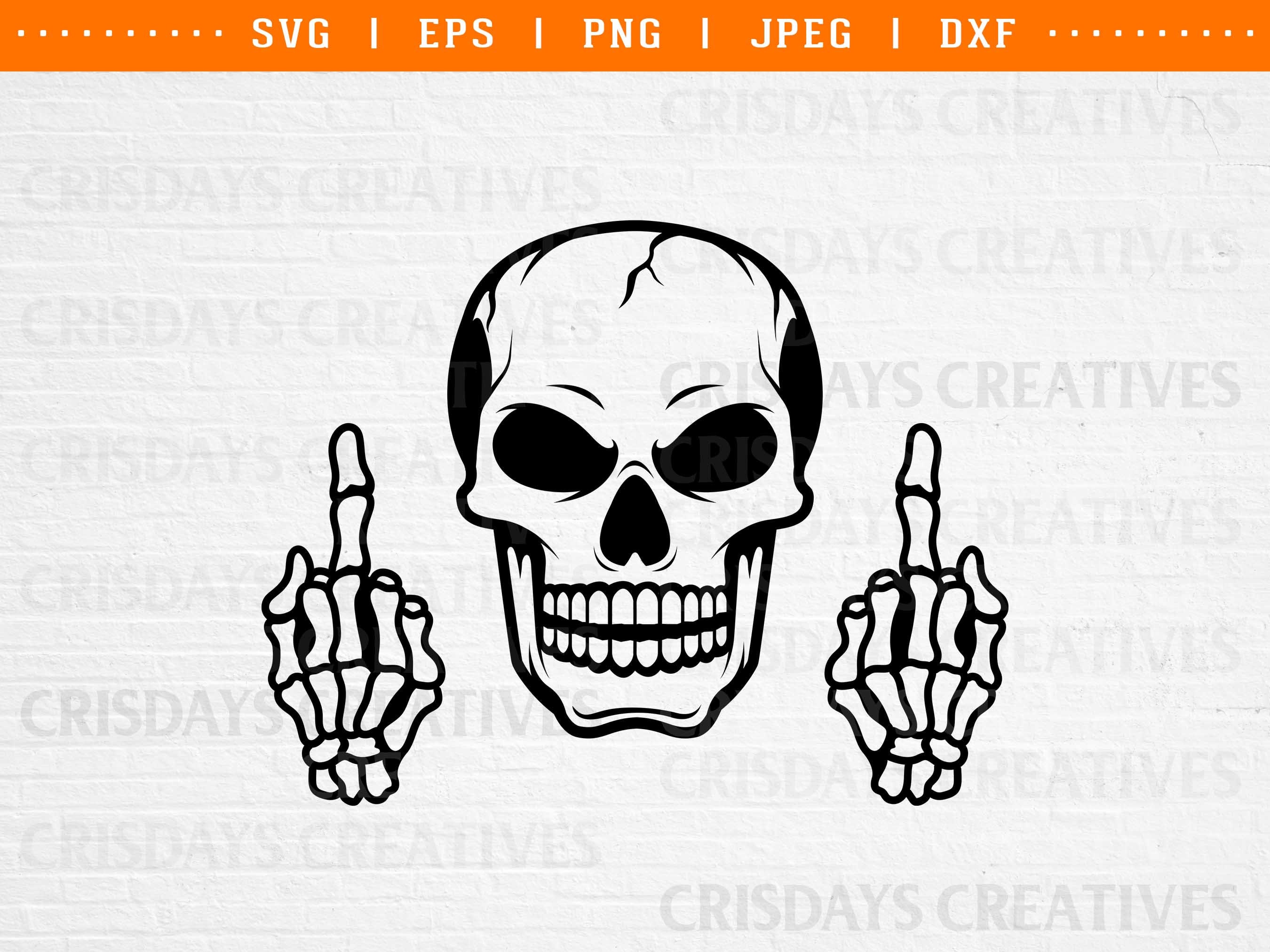 Skull Hand Sign Finger Sign Svg Skull Svg Skull Hand - Etsy