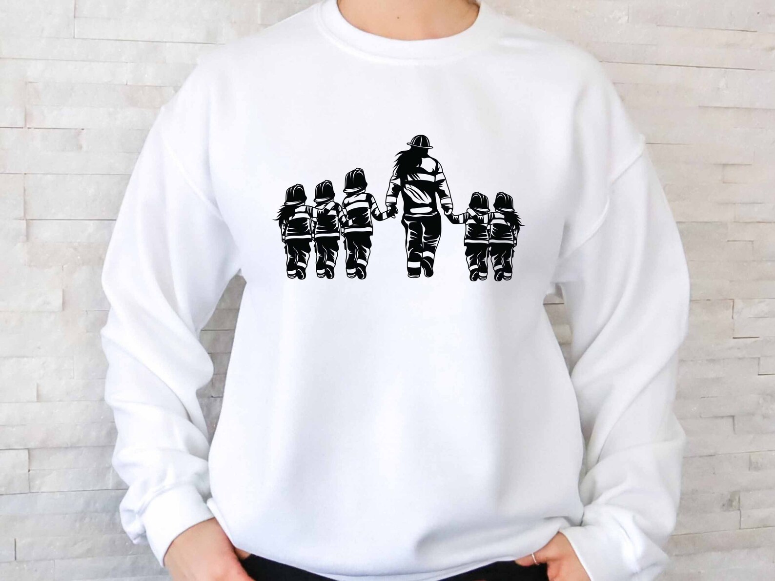 Firefighter Family Svg, Fire Fighter Mom Svg, Firefighter Mom and Kids ...