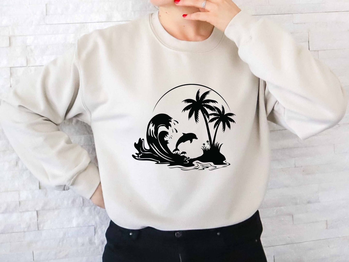 Beach Svg Beach Life Svg Dolphin Beach Svg Dolphin Svg - Etsy