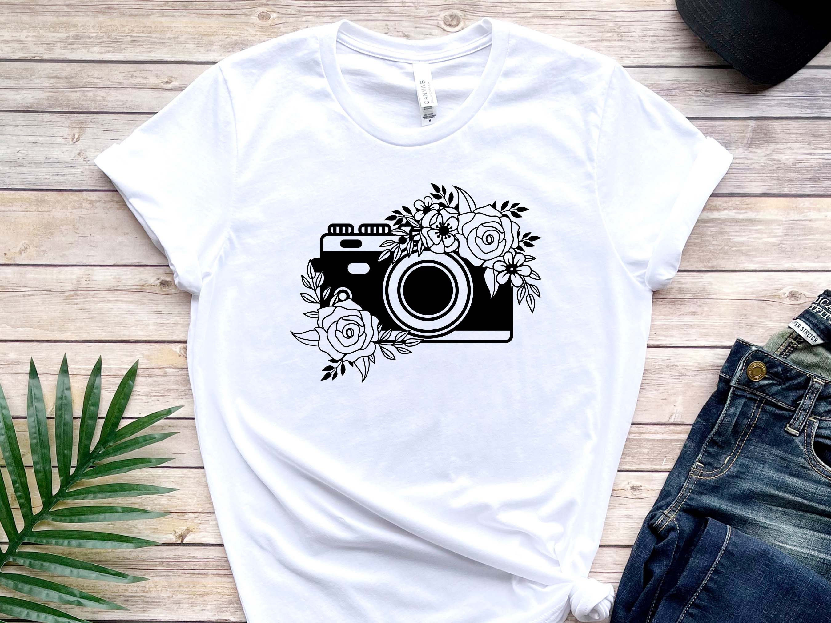 Floral Camera Svg Vintage Camera Svg Cute Camera With - Etsy