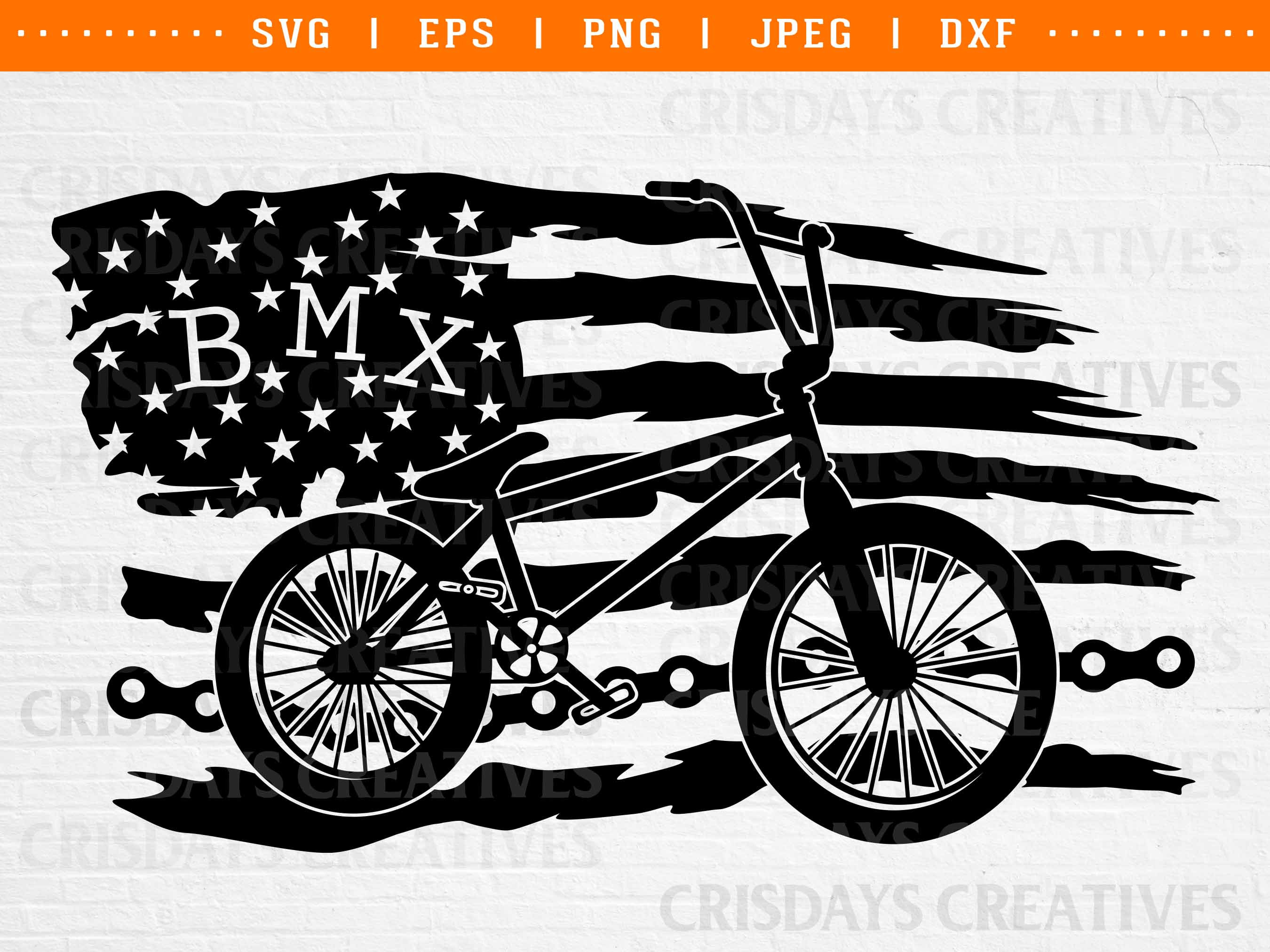Bmx Svg, Bmx Bike Svg, Us Flag Bmx Bike Svg, Bmx Us Flag Svg, Flag Bmx ...