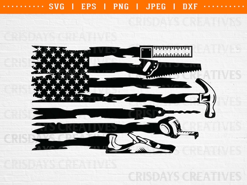 Us Flag Carpenter Svg Construction Png Svg Us Flag Carpenter - Etsy