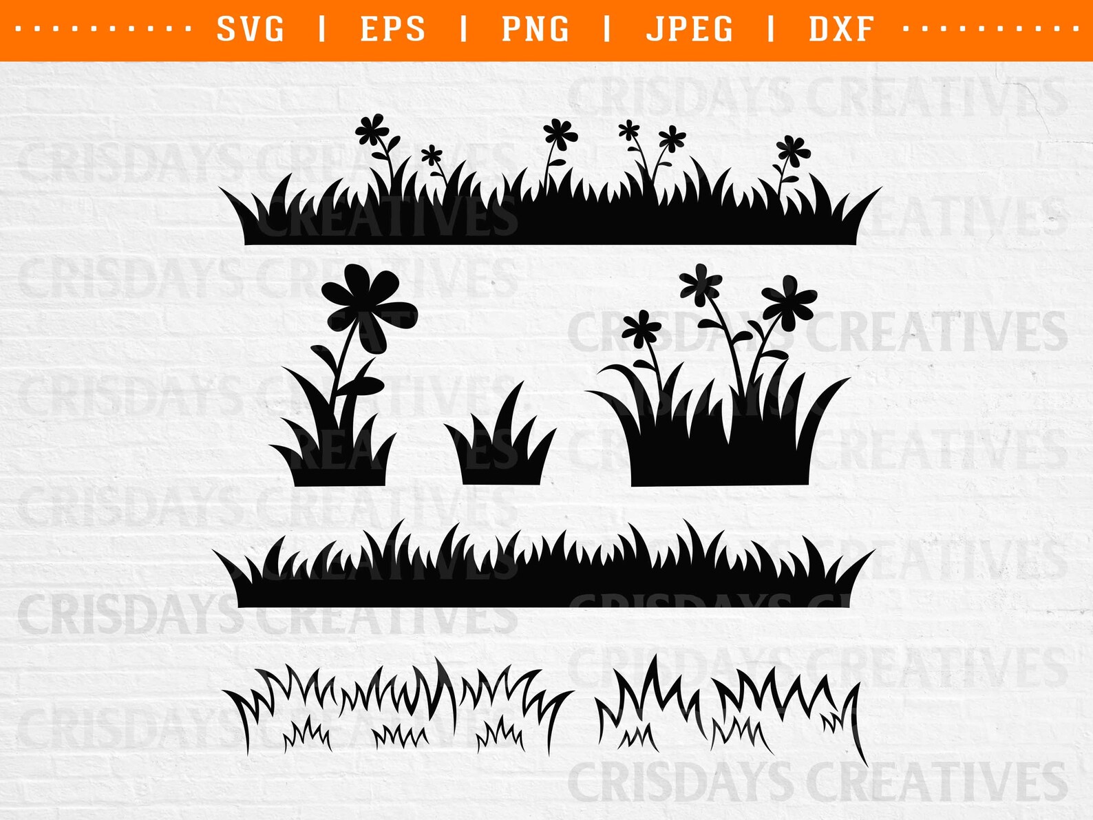 Grass Bundle Svg, Grass Clipart, Grass Template, Grass Cutfile, Grass ...