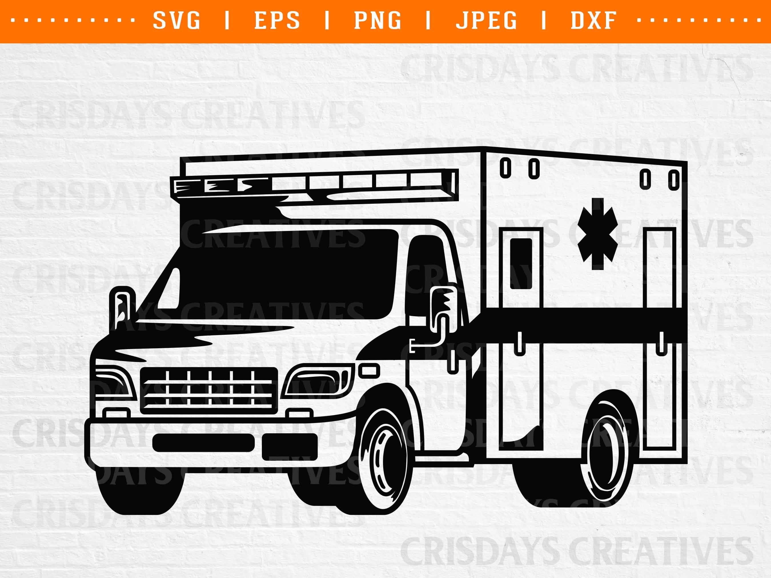 Ambulance Svg Ambulance Png Paramedic Svg Rescue Svg Emt Etsy Hong Kong