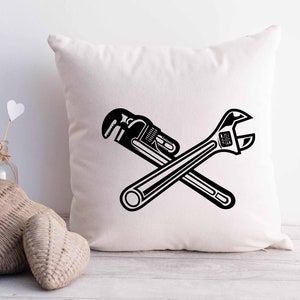 Plumber Crossed Tools Svg| Plumber Png| Plumber Vector| Pipe Wrench ...