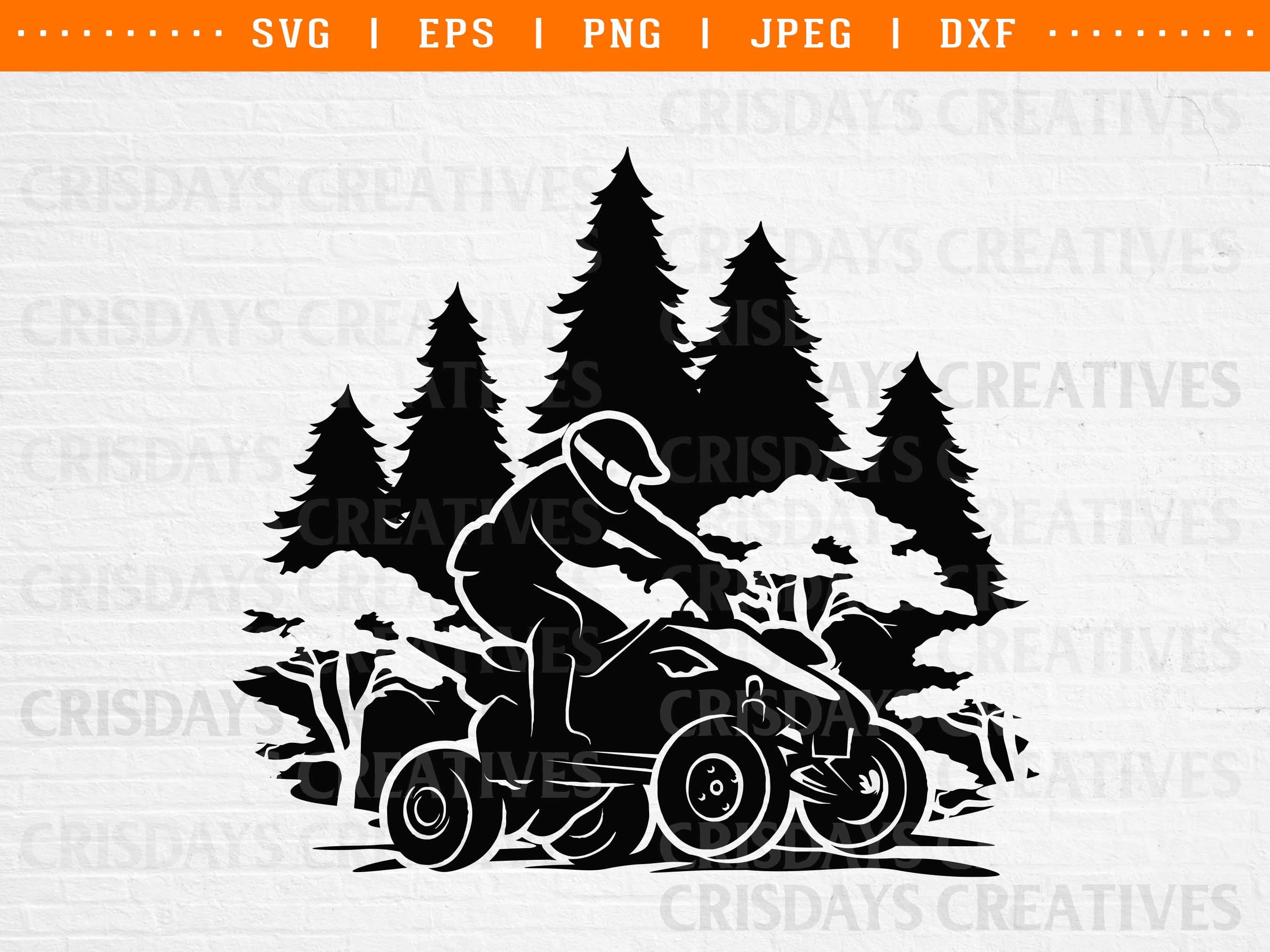 Atv Trail Svg, Atv Scene Svg, Atv Riding Adventure Svg, Atv Art Svg ...