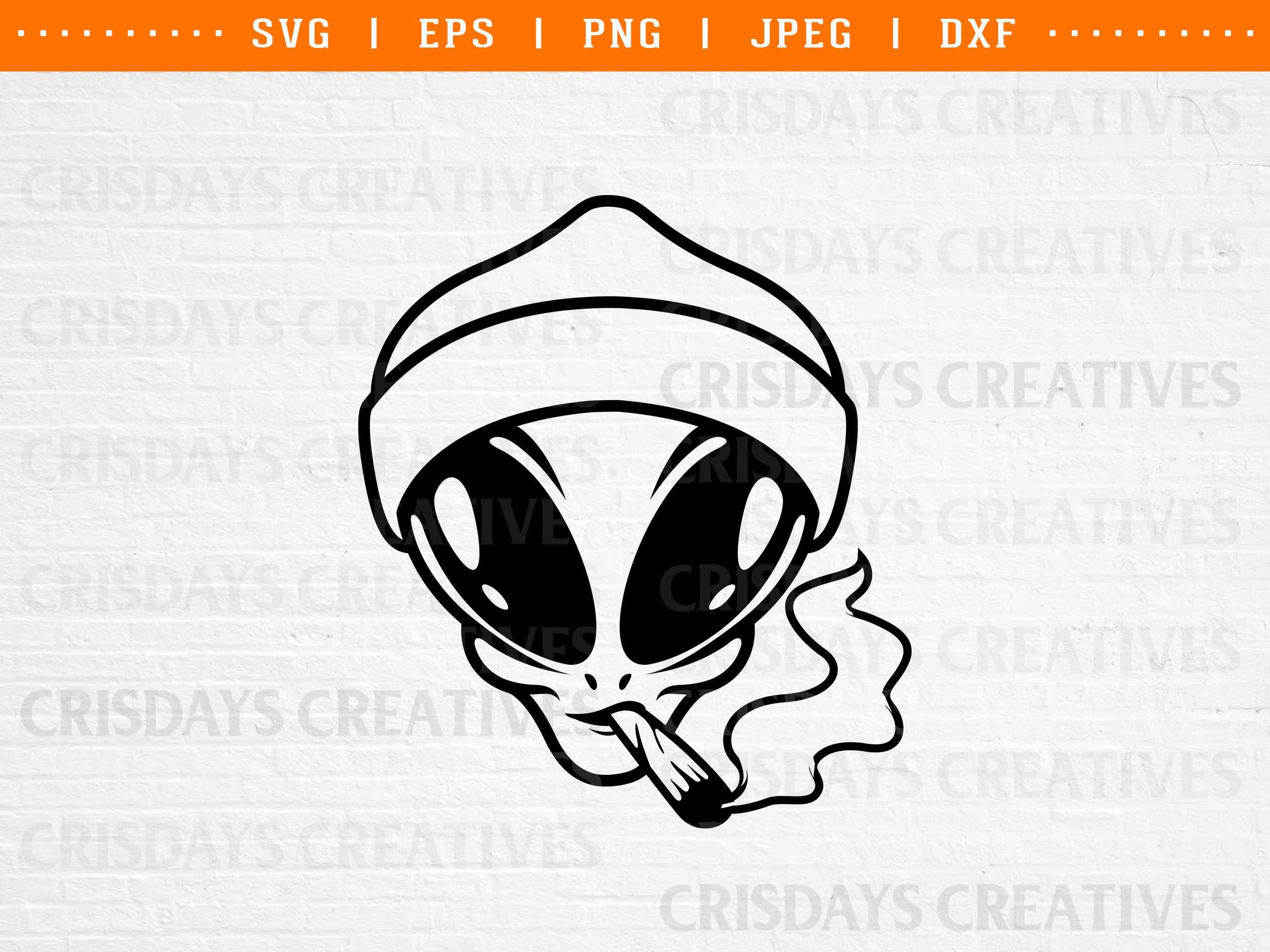 Alien Smoking Svg Cannabis Svg Alien Svg Alien Weed Weed - Etsy UK