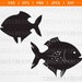 Fish Svg, Fish Clipart, Fish Silhouette, Sea Animals Svg, Fish Nursery ...