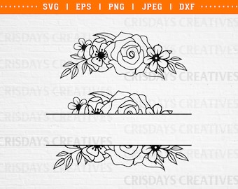 Scandinavian Flower Frame SVG Rosemaling Swedish Folk Art - Etsy
