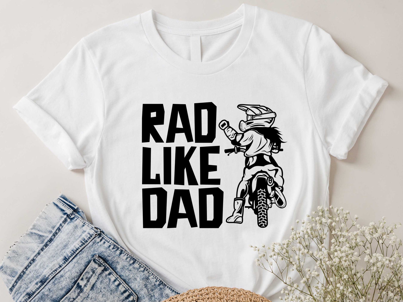 Rad Dad Rad Like Dad Svg Father and Daughter Motocross Svg - Etsy