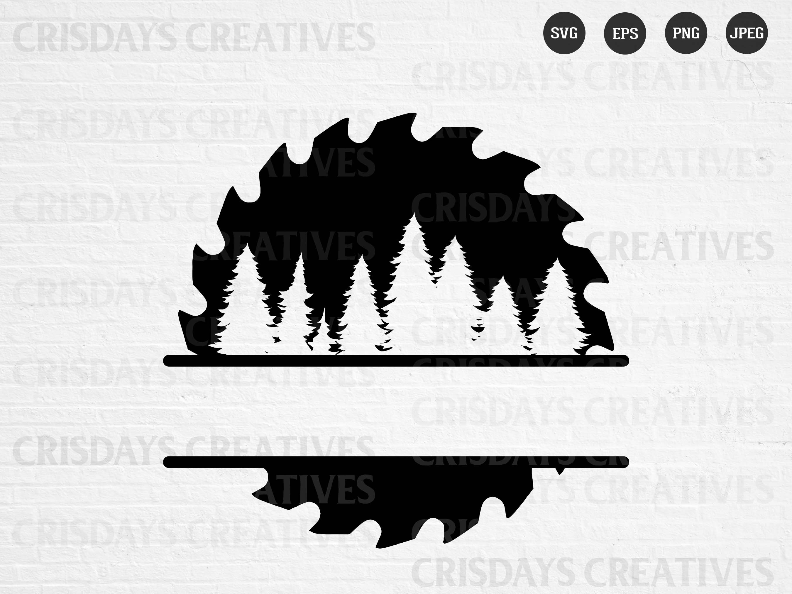 Wood Saw Blade Svg Logger Svg Wood Blade Svg Wood Saw Blade With Trees ...