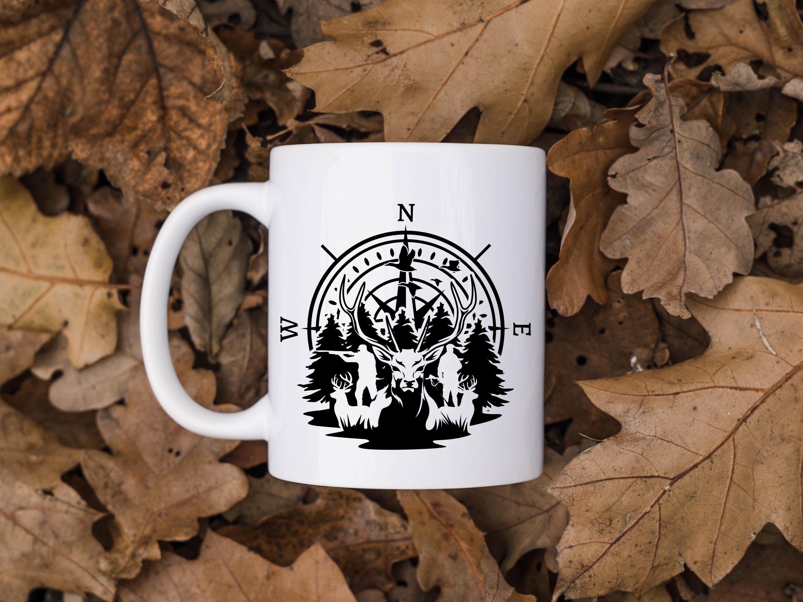 Hunting Deer Svg Deer Hunting Svg Hunting Compass Svg US - Etsy UK