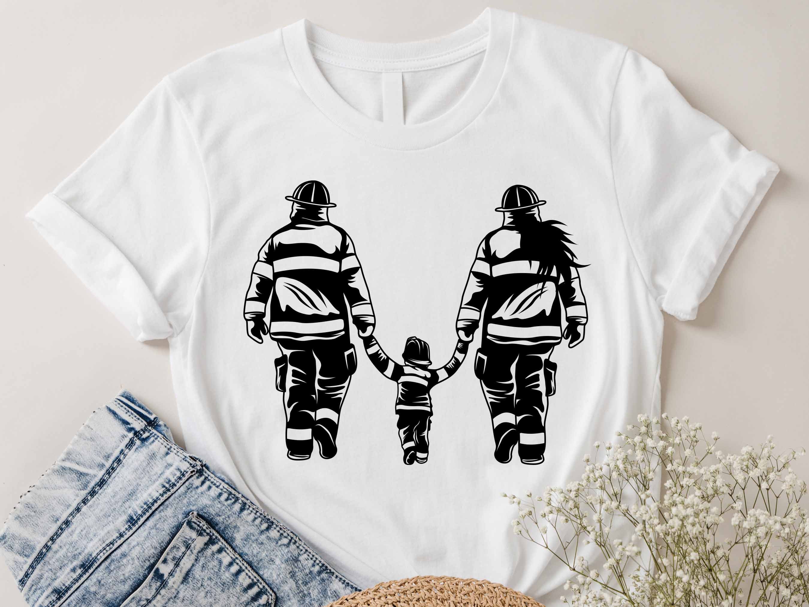 Firefighter Mom Dad and Toddler Svg Firefighter Dad Svg - Etsy Canada