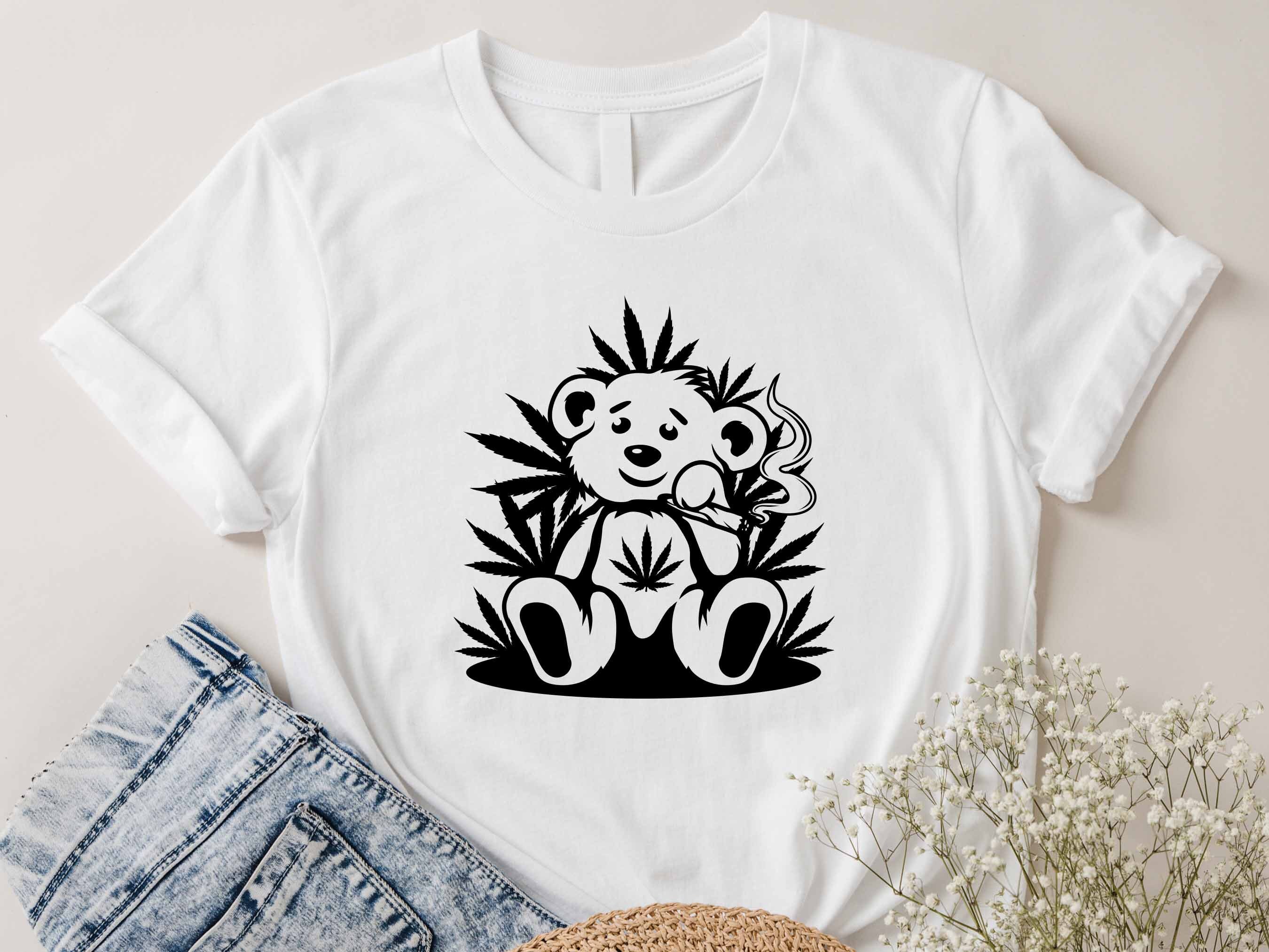 Teddy Bear Smoking Marijuana Svg Stoned Bear Svg Smoking - Etsy