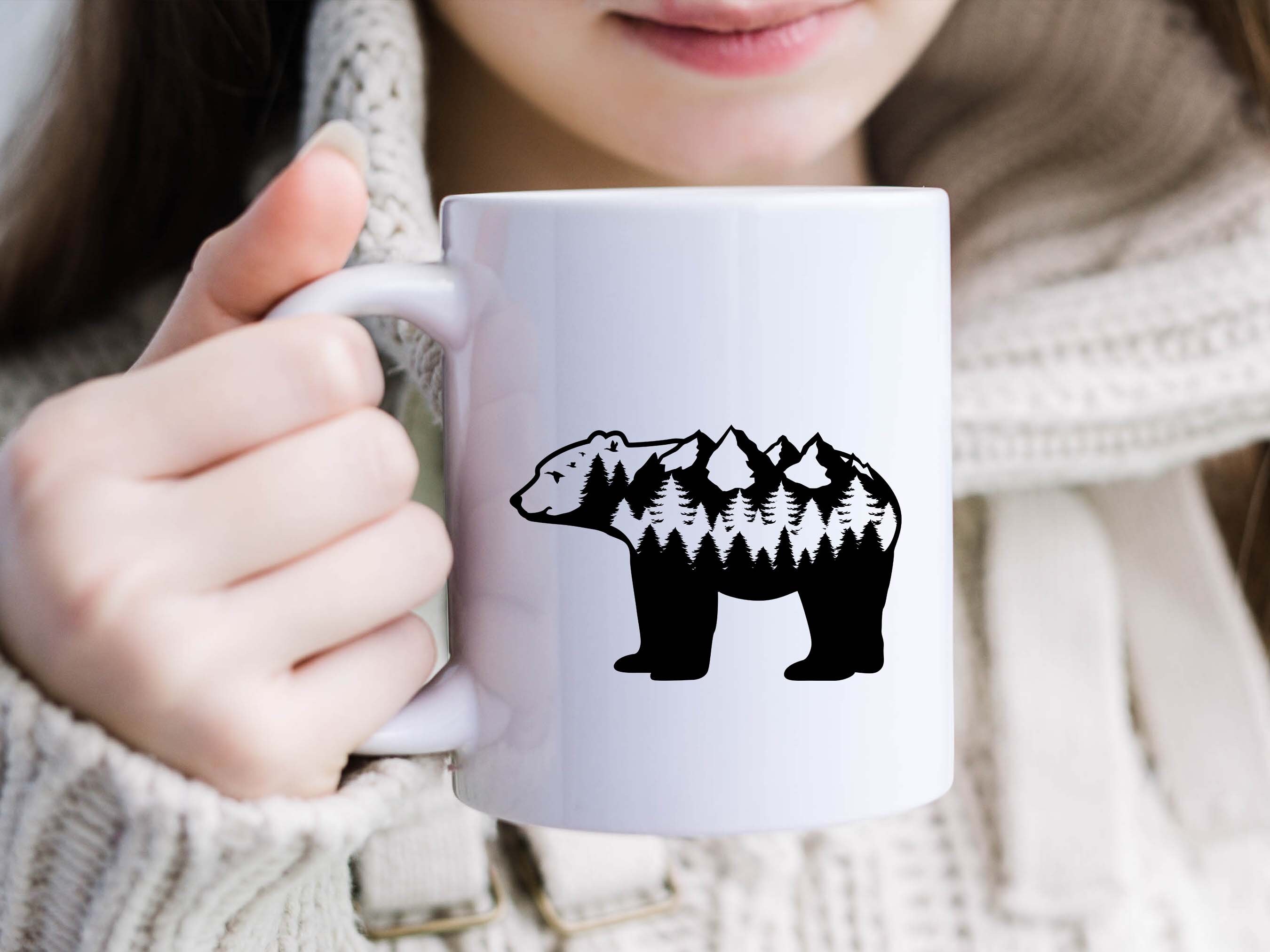 Bear Mountain Svg Forest Svg Bear Forest Svg Outdoor Svg - Etsy Canada