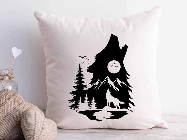 Howling Wolf Svg Howling Wolf Ornament Svg Howling Wolf Png - Etsy