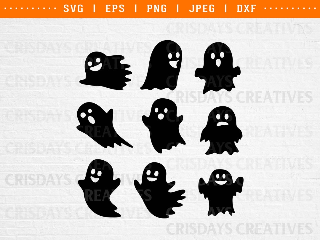 Halloween Bundle Svg| Ghost Svg| Cute Ghost Svg | Halloween Svg| Spooky ...