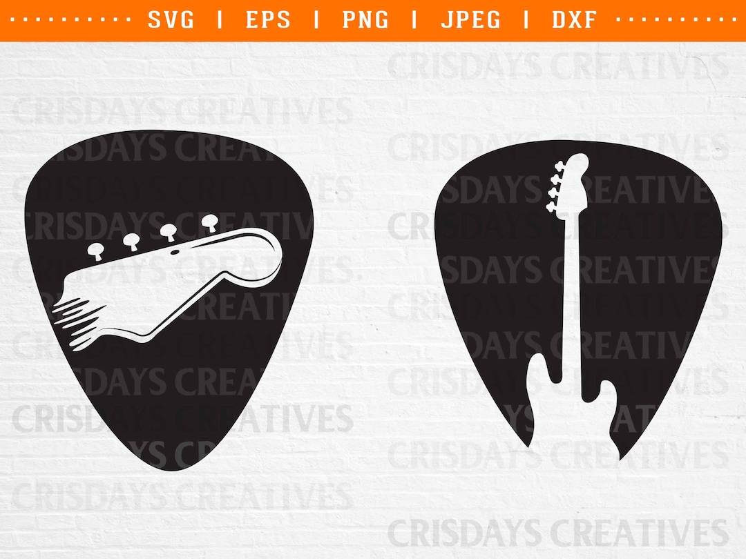 Guitar Pick SVG Guitarist Musical Instrument SVG Plectrum Svg Rock ...