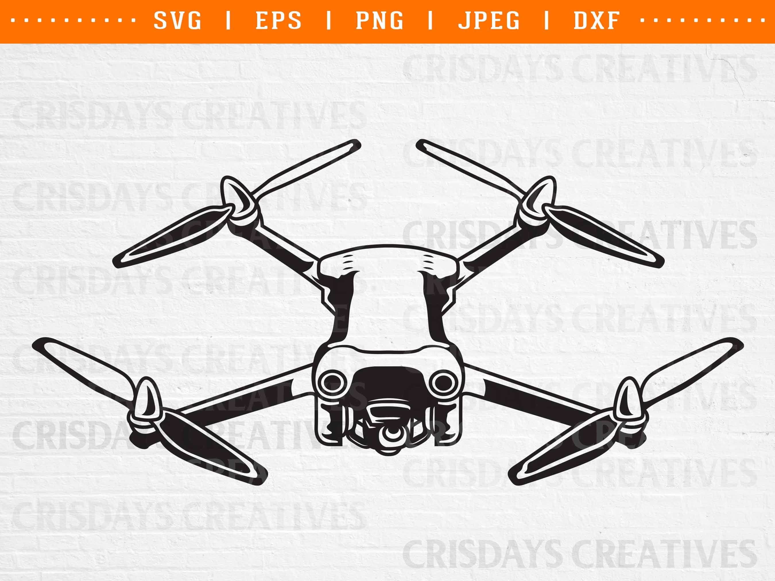 Dron, dron SVG, drones, drones SVG, clipart, archivos SVG para Cricut ...