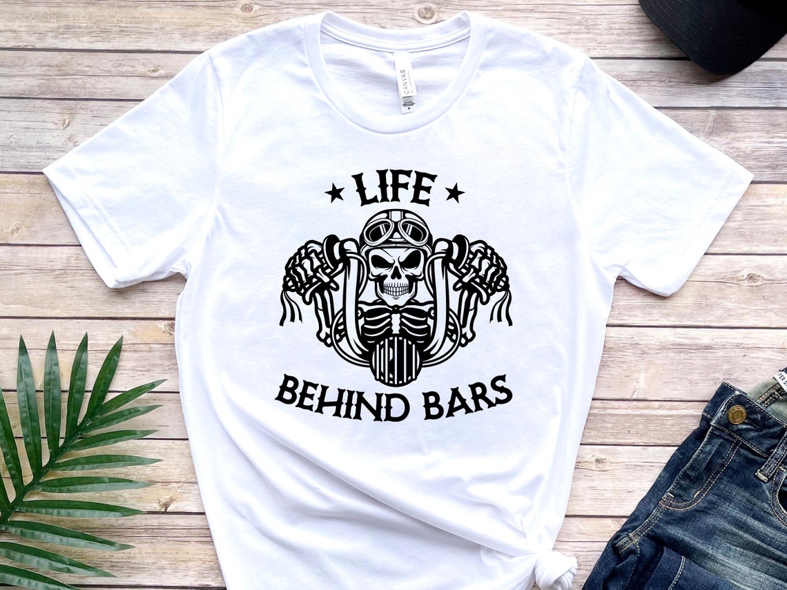 Life Behind Bars Svg Skeleton Motorcycle Rider Svg - Etsy