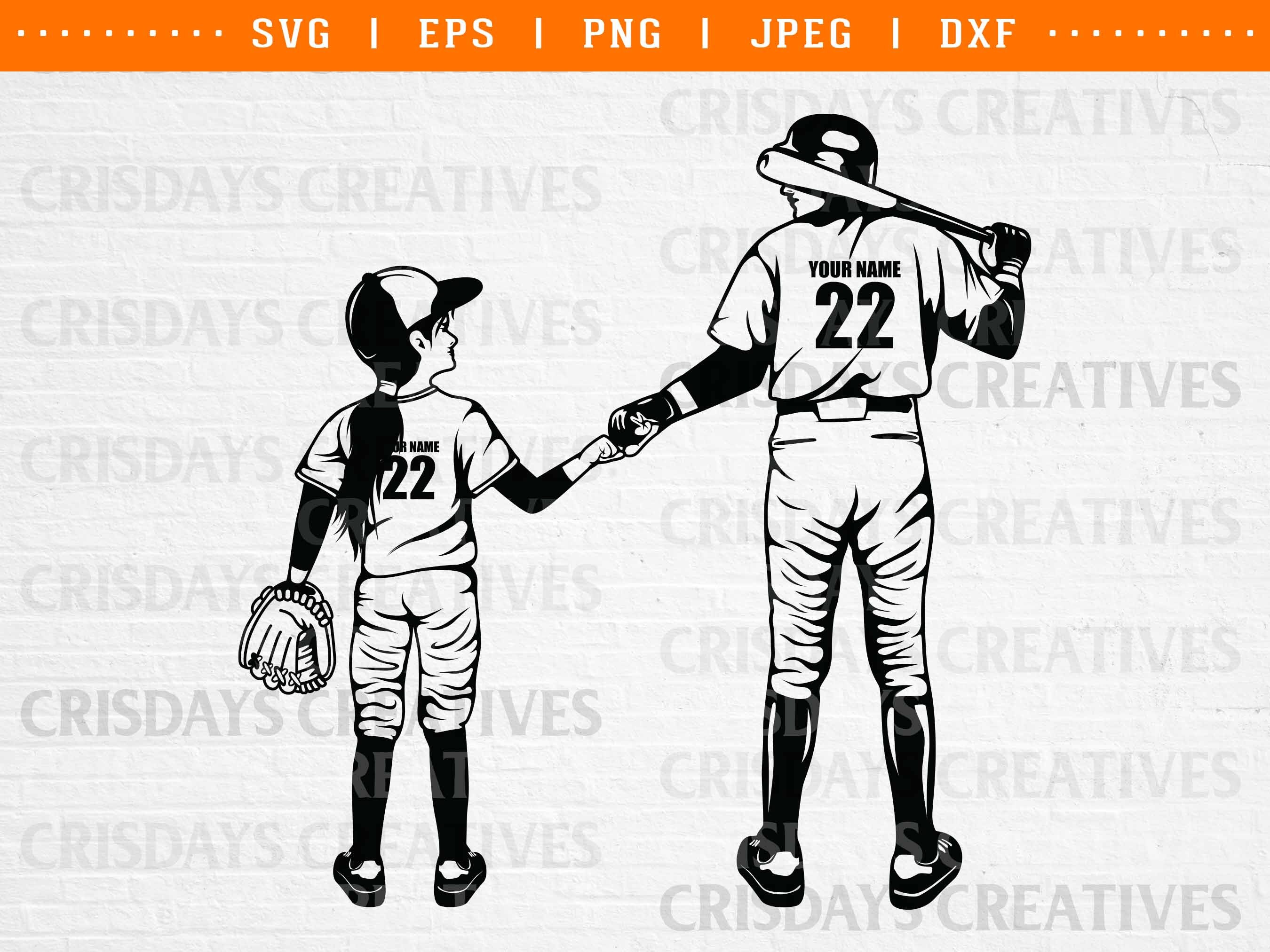 Father and Daughter Softball Svg, Softball Svg, Softball Kid Svg, Svg ...