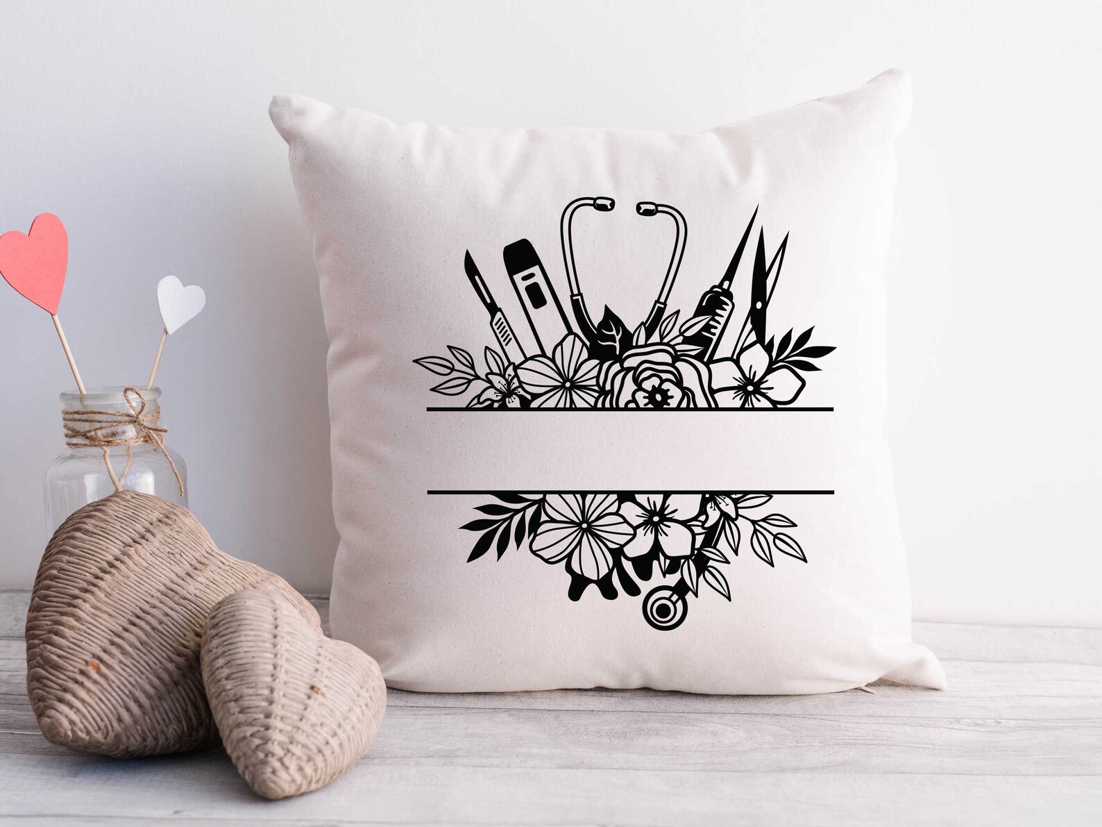 Medical Tools Svg, Nurse Svg, Floral Medical Equipments Svg, Split Name ...