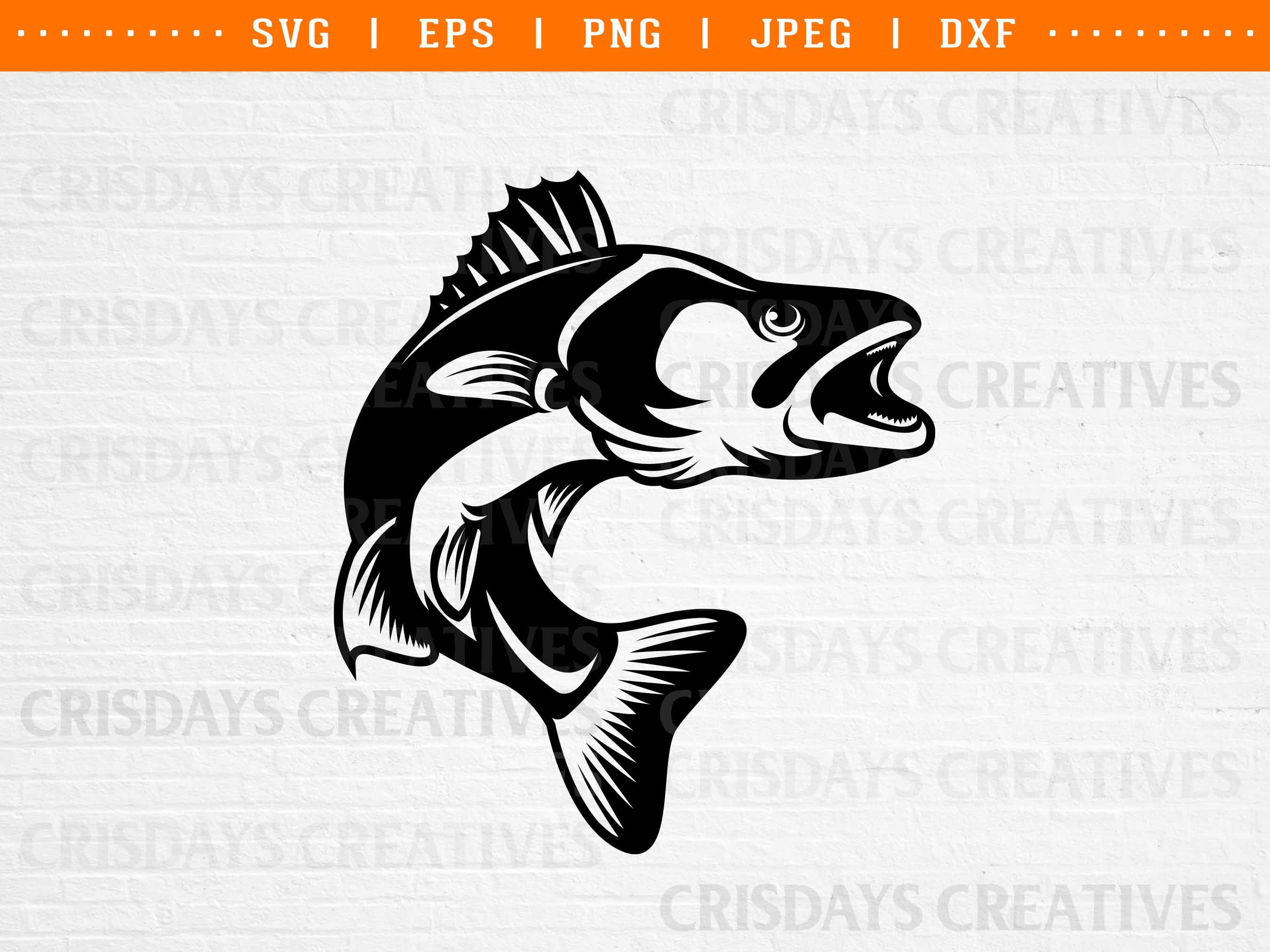 Walleye Svg Walleye Vector Fish Svg Fishing - Etsy Canada