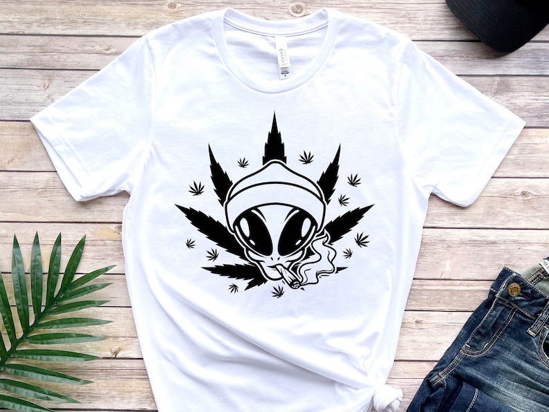 Smokingalien Svg Cannabis Svg Alien Svg Alien Smoking Weed - Etsy
