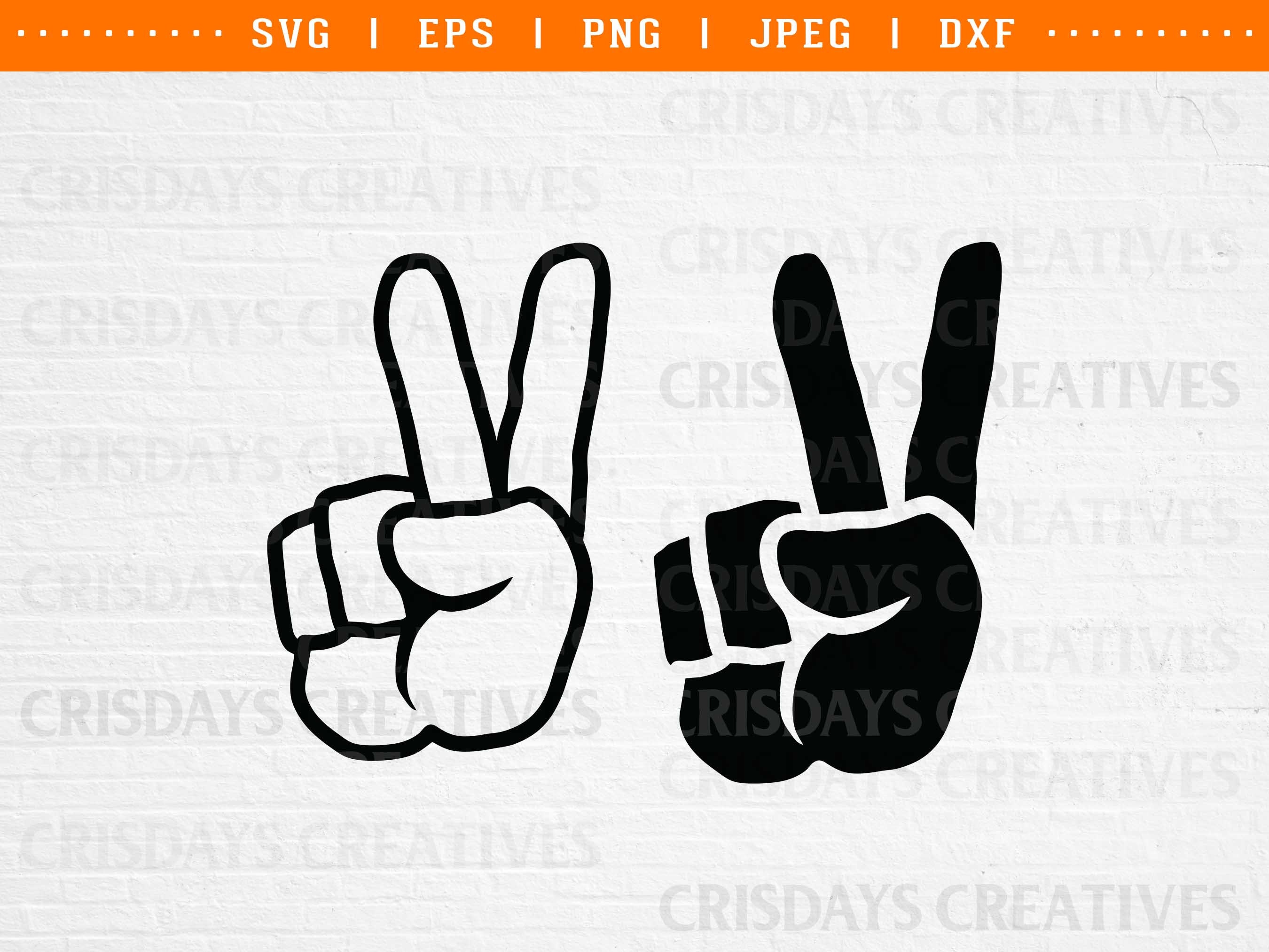 Peace Hand Sign Svg Peace Symbol Svg peace Svg Peace Hand - Etsy