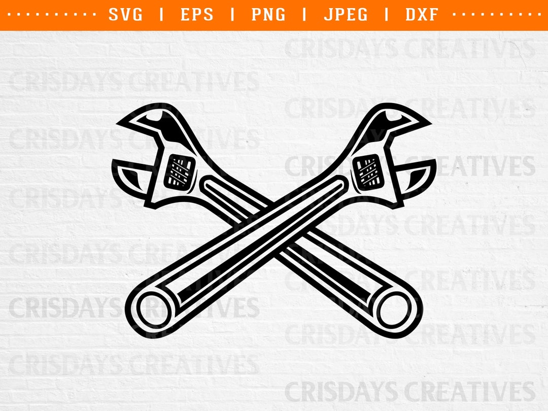 Crossed Wrench SVG: Vector Clipart, Cut Files (digital Download) - Etsy
