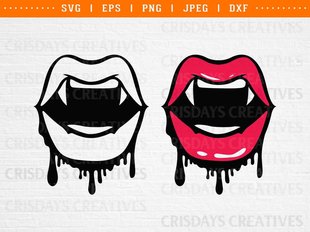 Vampire Lips Svg, Vampire Svg, Vampire Biting Lips Svg, Biting Lips Svg ...