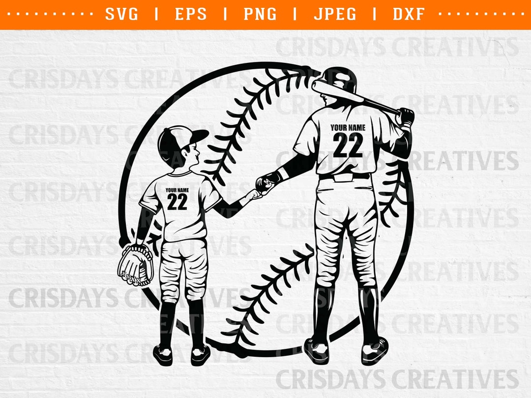 Father and Son Baseball Svg, Baseball Svg, Dad and Son Baseball Svg ...