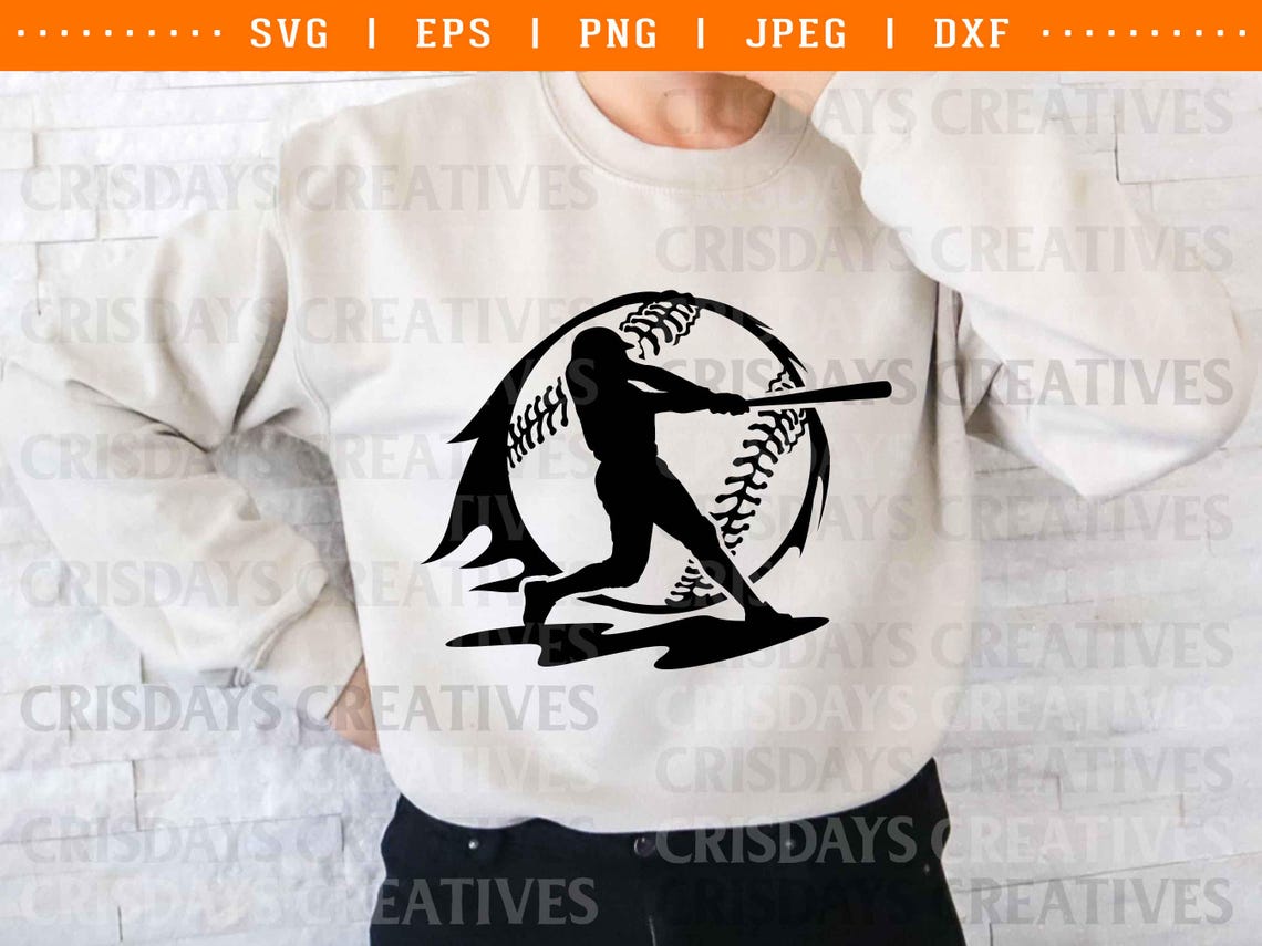 Baseball Player SVG | Baseball Silhouette Clipart | Batter Hitter ...