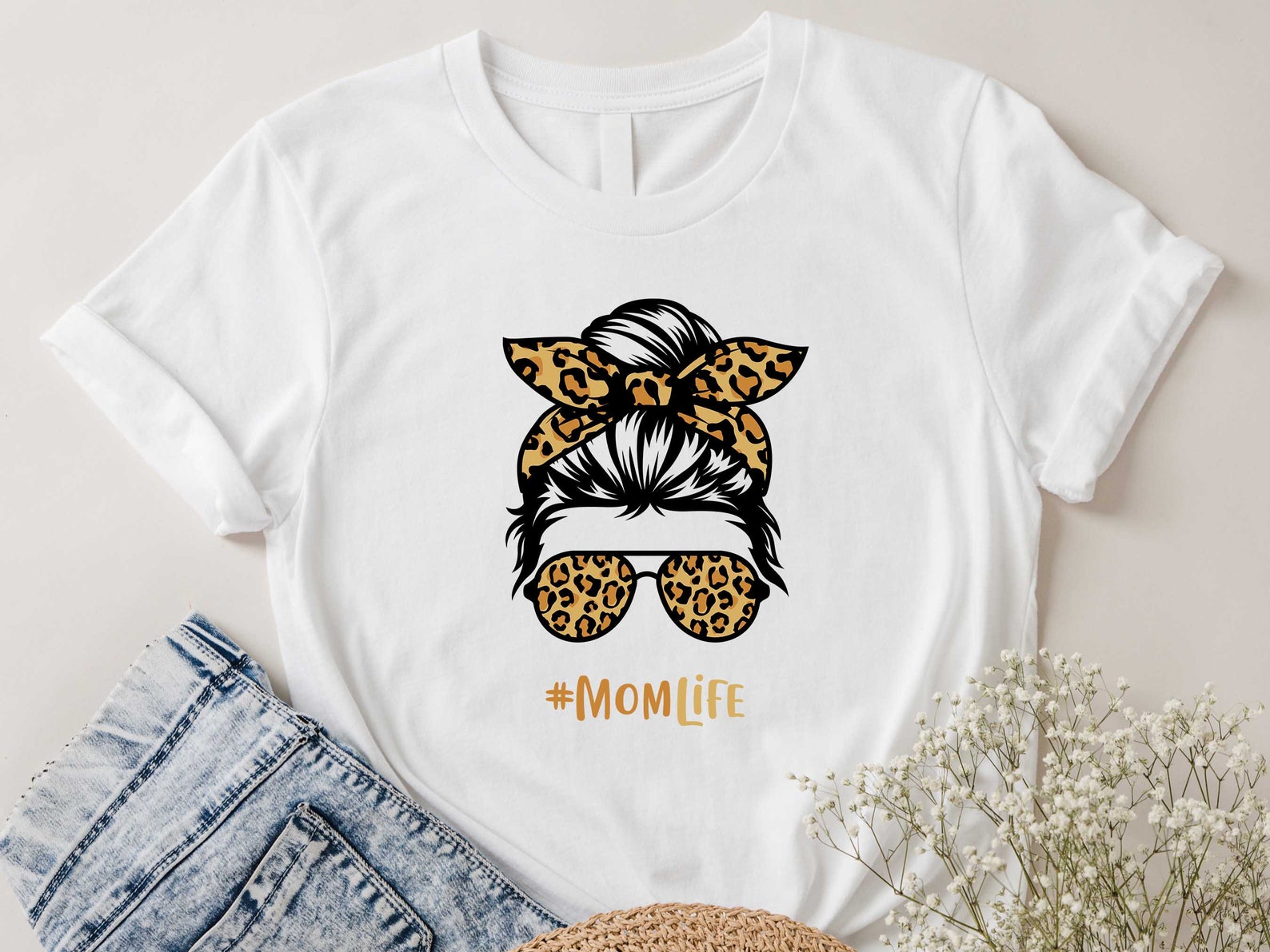 Mom Life Leopard Png Momlife Svg Mom and Daughter Svg - Etsy