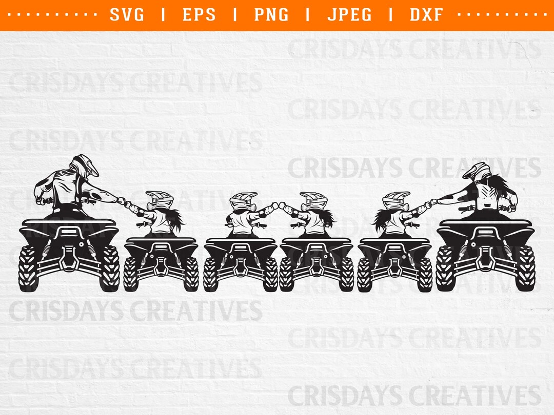 Atv Family Svg, Family Riding Atv Svg, Atv Racing Svg, Atv Svg, Atv Png ...