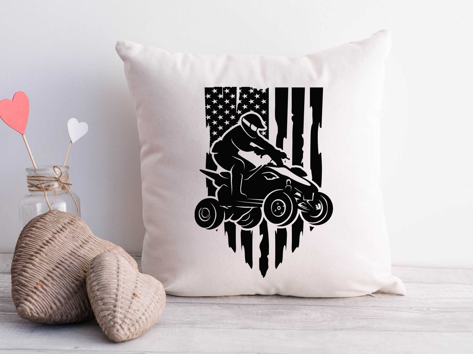 Us Atv Rider Svg Us Flag Atv Svg Usa Flag Atv Atv Owner - Etsy