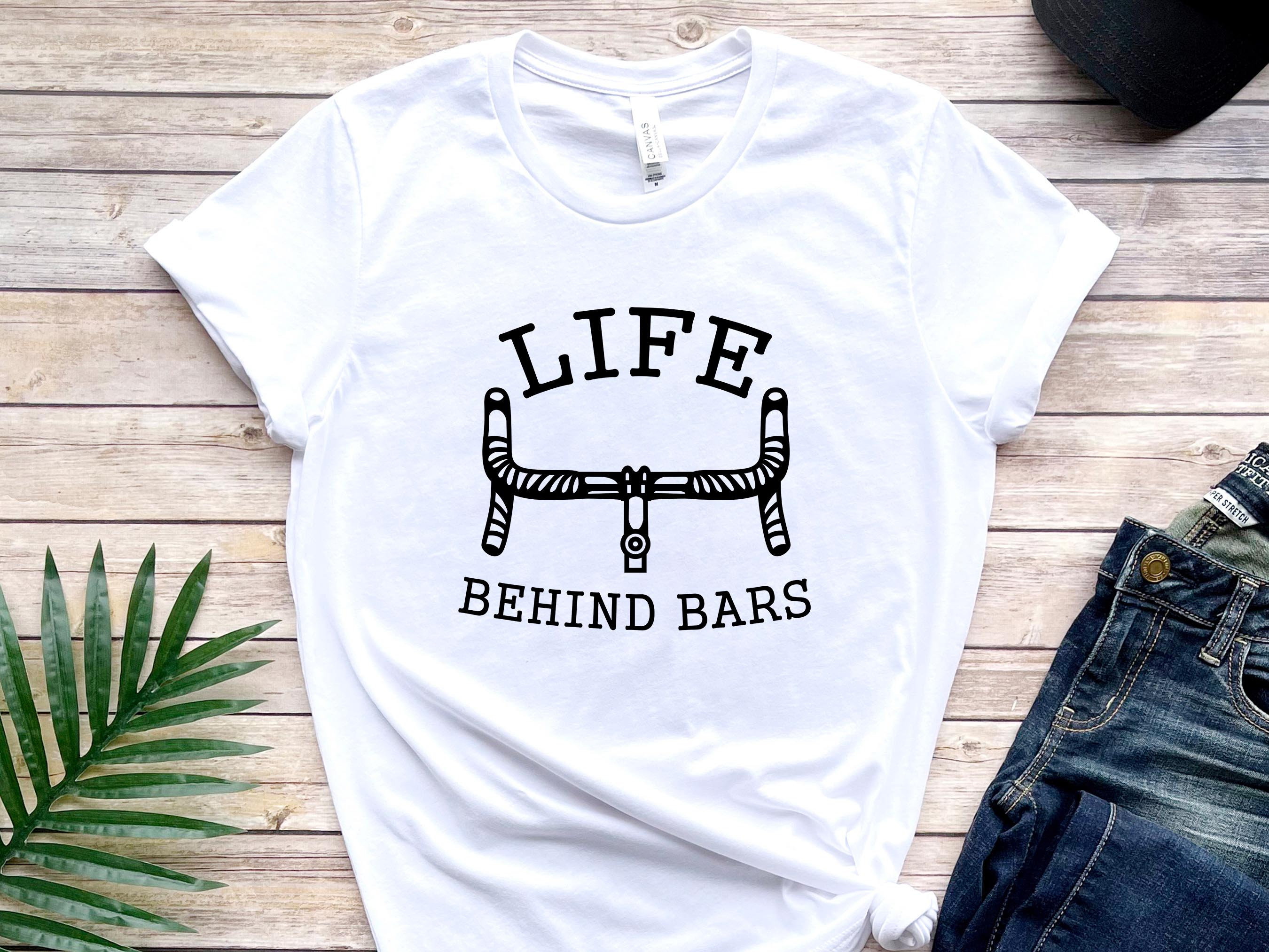 Life Behind Bars SVG, Road Bike Handlebars SVG, Biker Quote Cut File ...