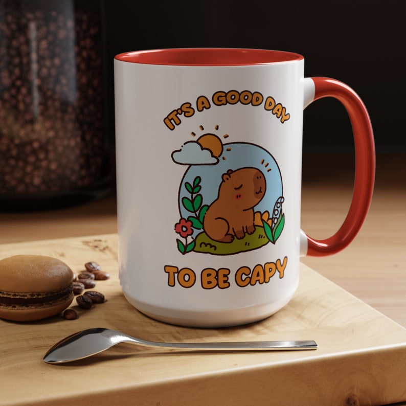 Capybara Mug, Cute Capybara Hot Chocolate Mug, Kawaii Capybara Gift ...
