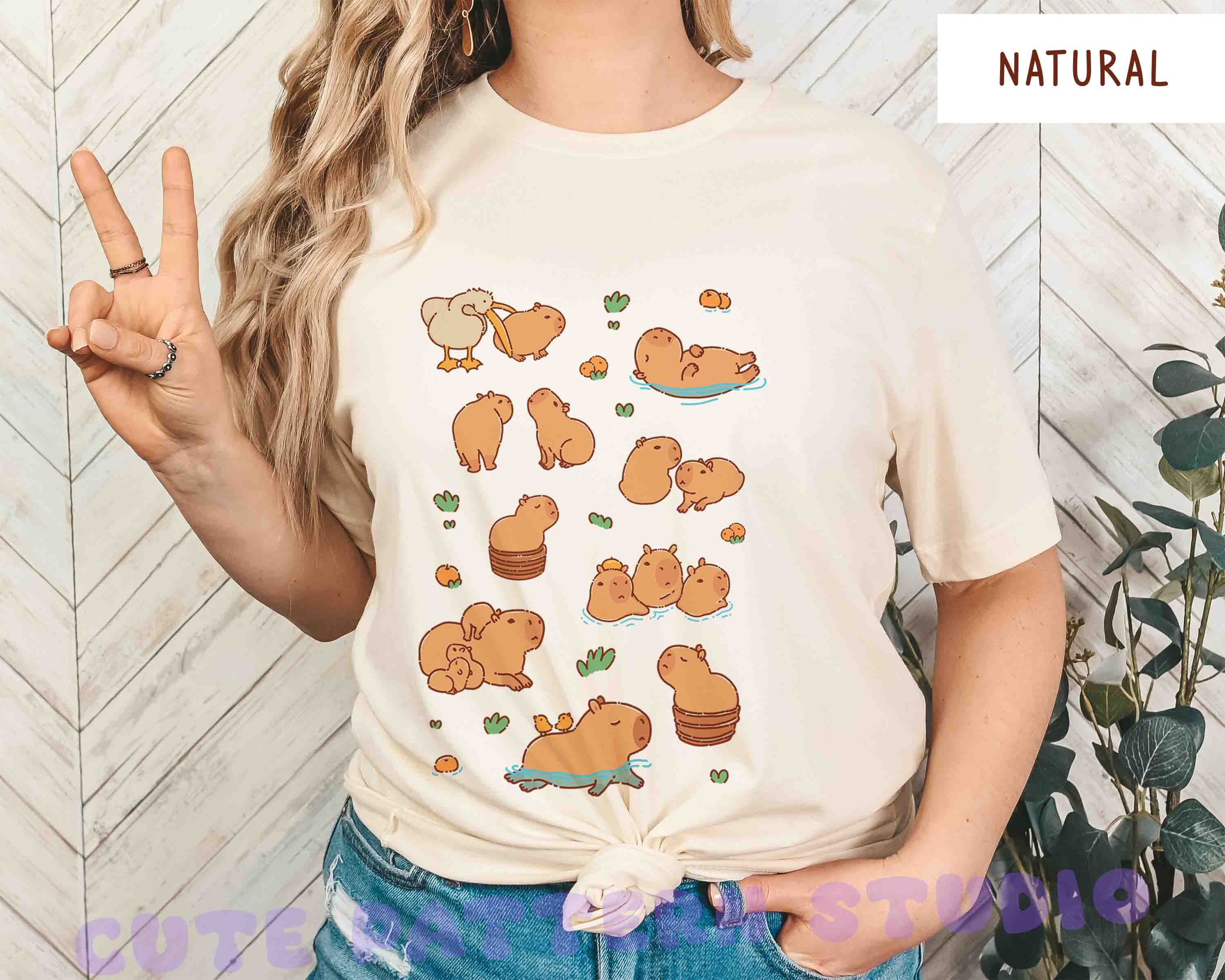 Capybaras Shirt, Cute Capybara Tshirt, Capybara Art, Capybara Graphic ...