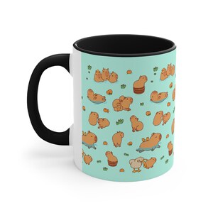 Cute Capybara 11oz Mug, Adorable Capybara Pattern, Capybara Gift Ideas ...