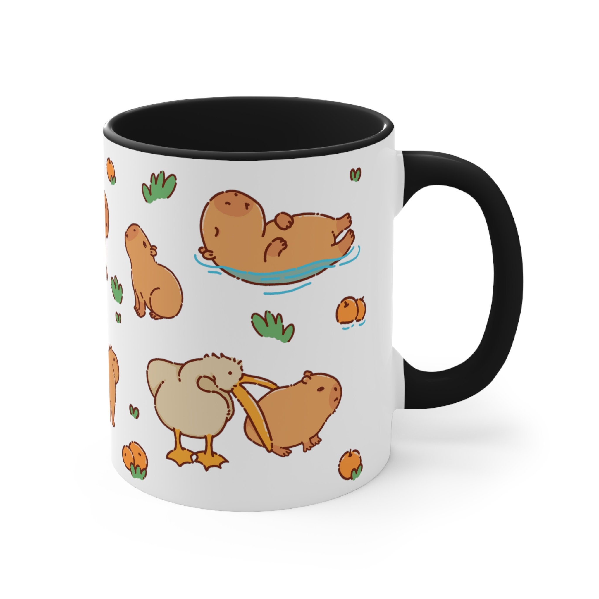 Cute Capybara Mug, Adorable Capybara Pattern, Capybara Gift Ideas for ...