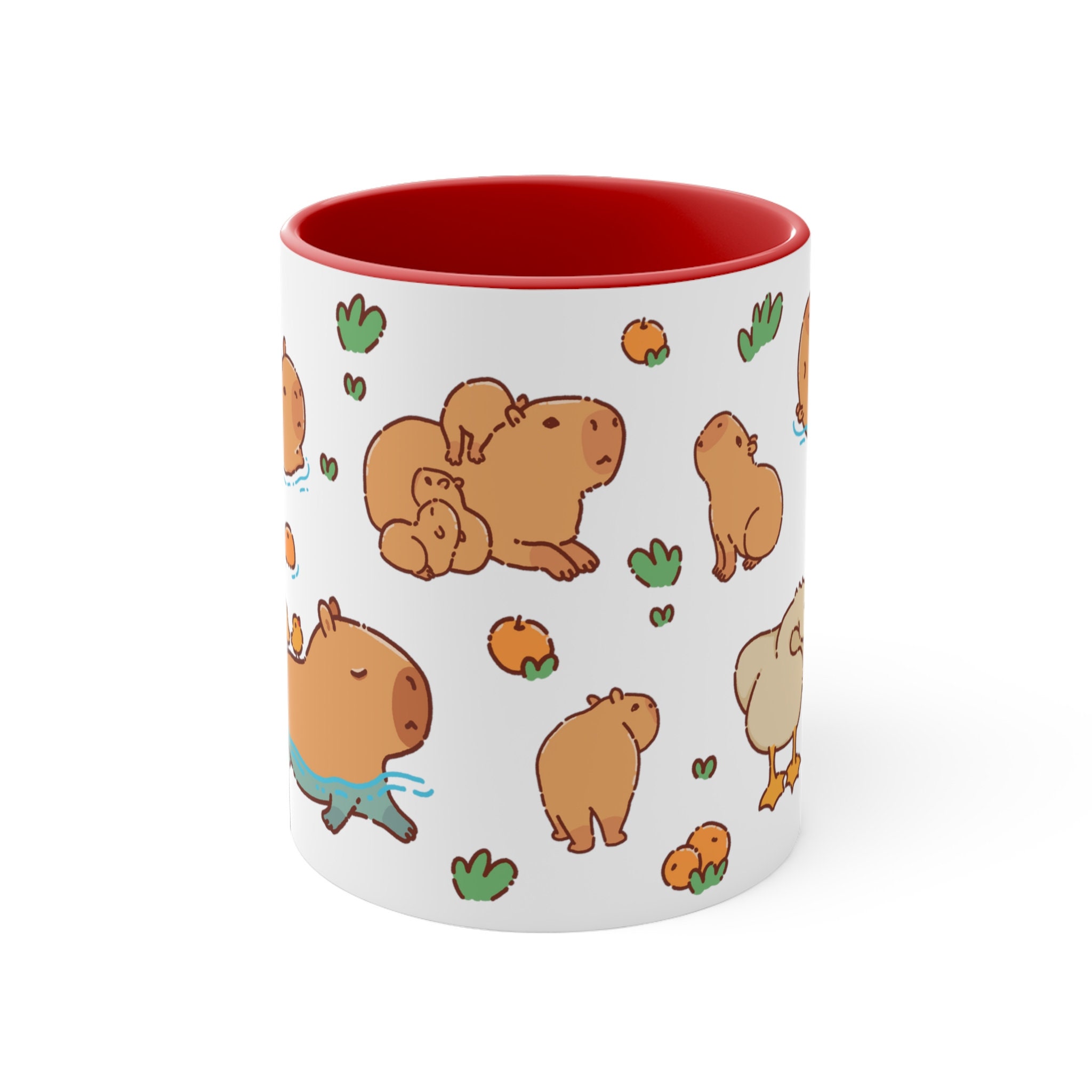 Cute Capybara Mug, Adorable Capybara Pattern, Capybara Gift Ideas for ...