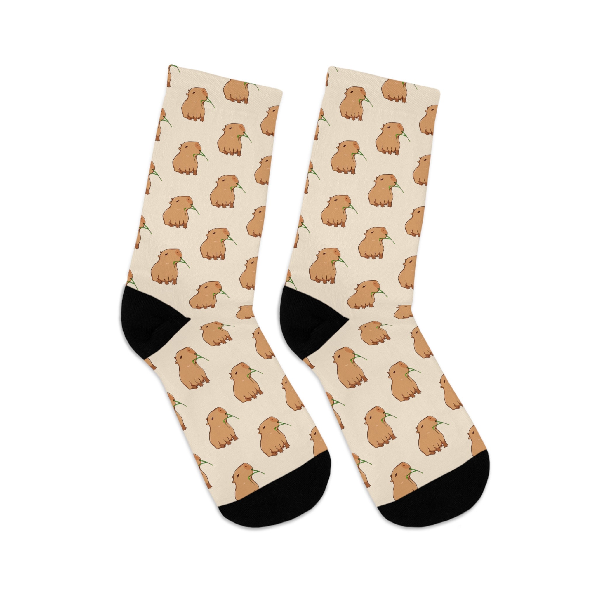 Capybara Socks, Cute Capybara Socks, Kawaii Animal Drawings, Gift for ...